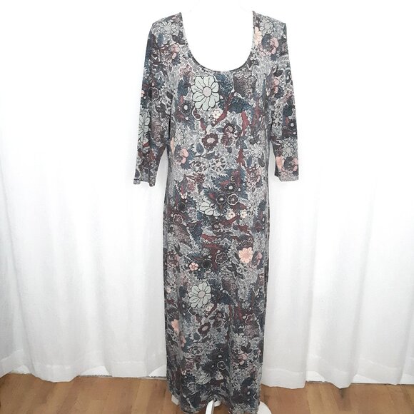 Peruvian Connection | Dresses | Peruvian Connection Casual Floral Scoop ...